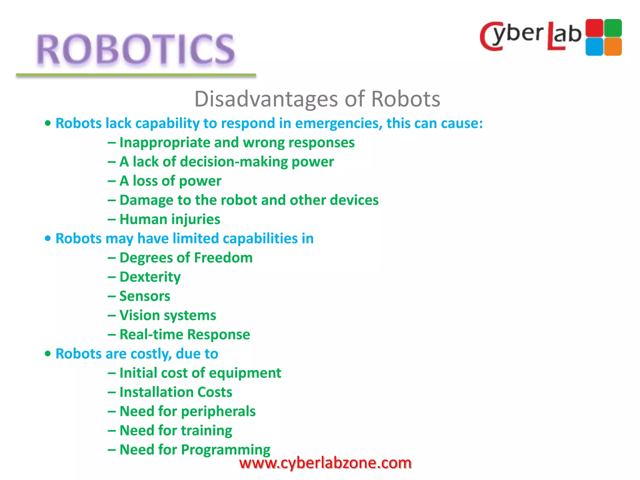 What is Robotics - Robotics Concept Explained for Kids | PPSX