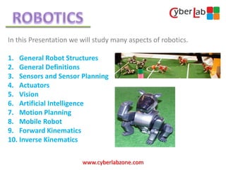 What is Robotics - Robotics Concept Explained for Kids | PPSX