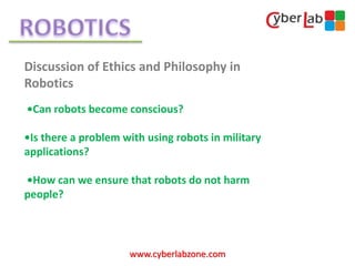 What is Robotics - Robotics Concept Explained for Kids | PPSX