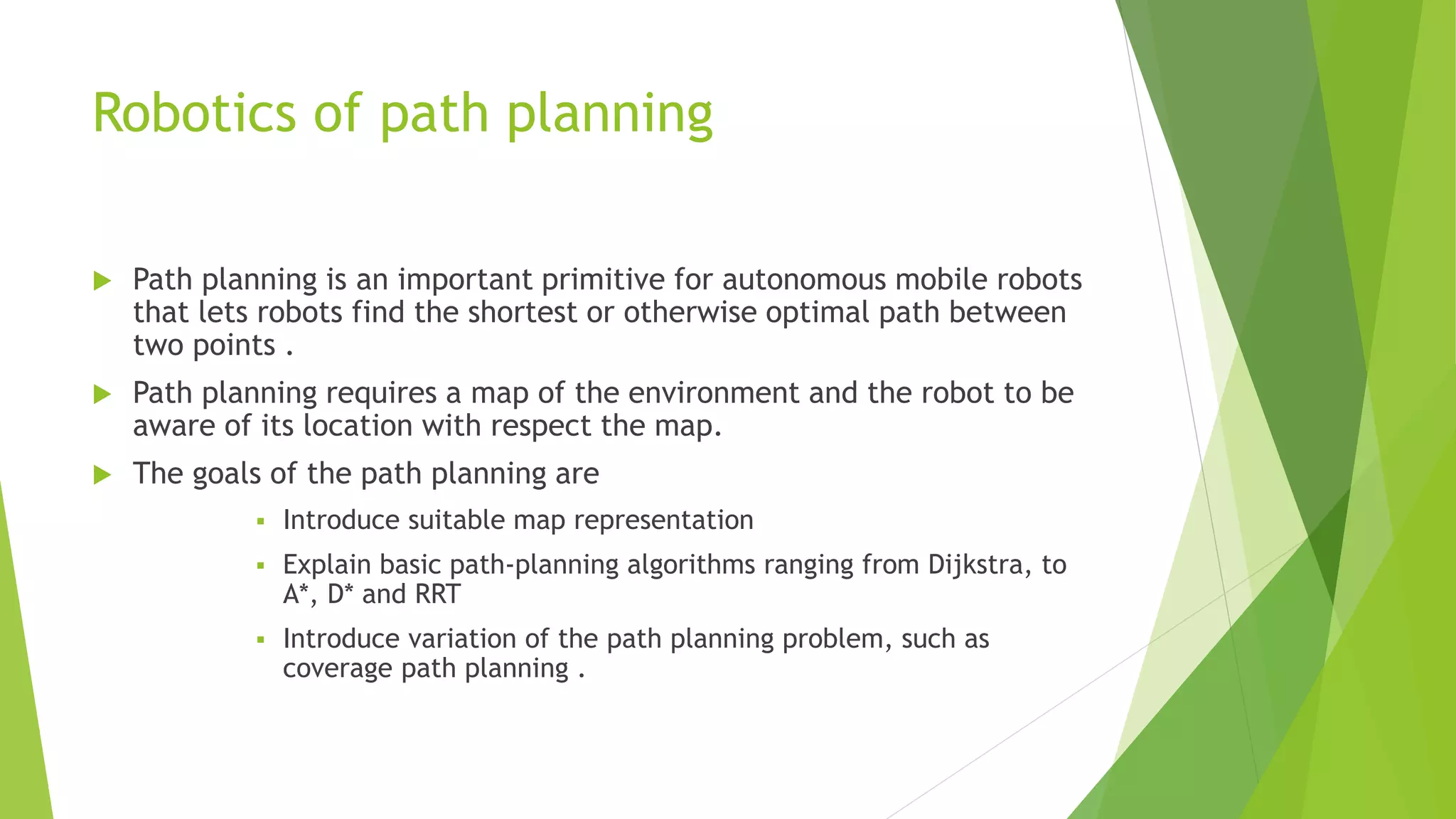 Robotics for Path Planning | PDF