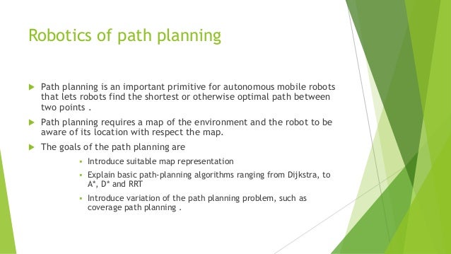 Robotics for Path Planning