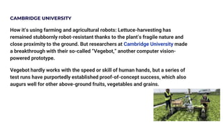 Robotics in agriculture | PPTX