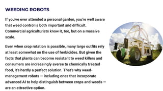 Robotics in agriculture | PPTX