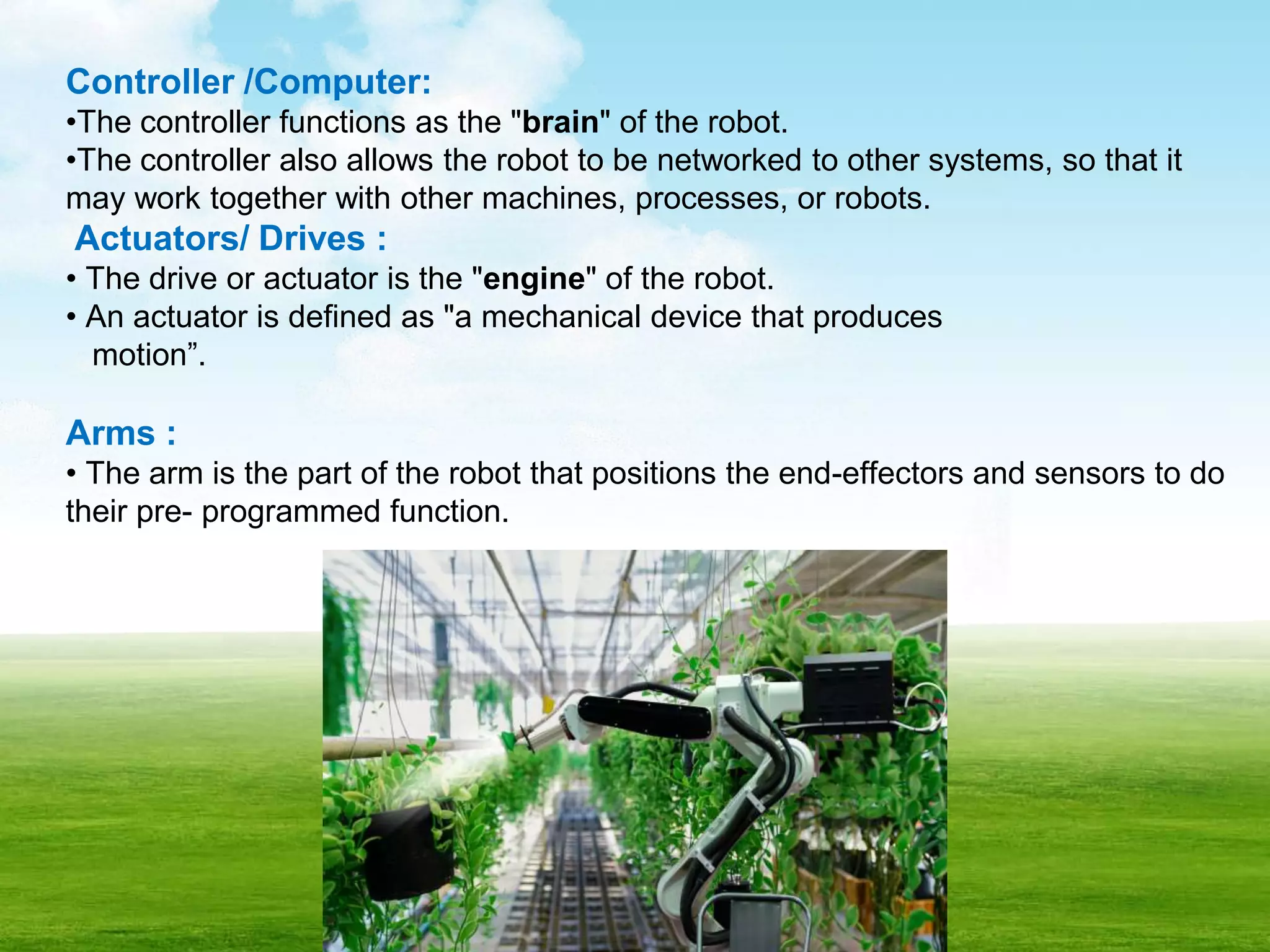Pivot System and Robotics in Agriculture. | PPTX