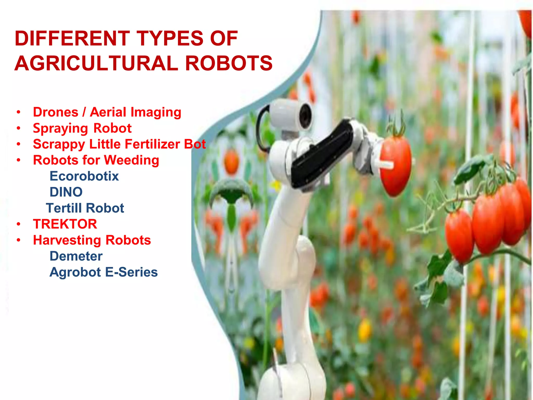 Pivot System and Robotics in Agriculture. | PPTX