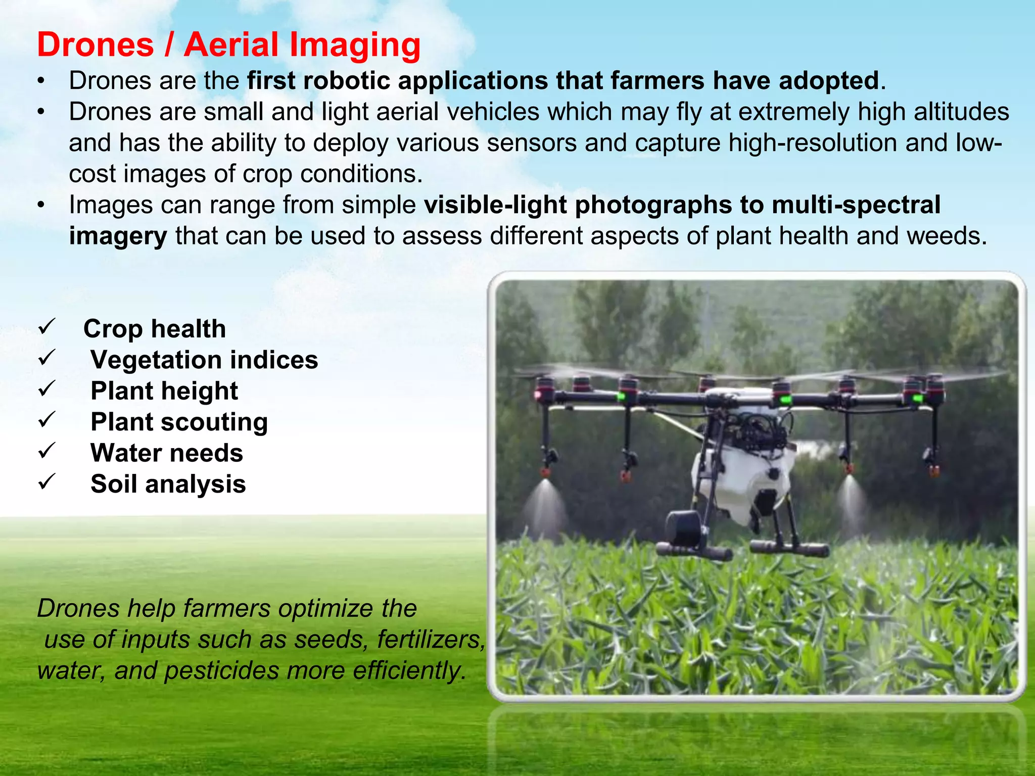 Pivot System and Robotics in Agriculture. | PPTX | Agriculture | Industries