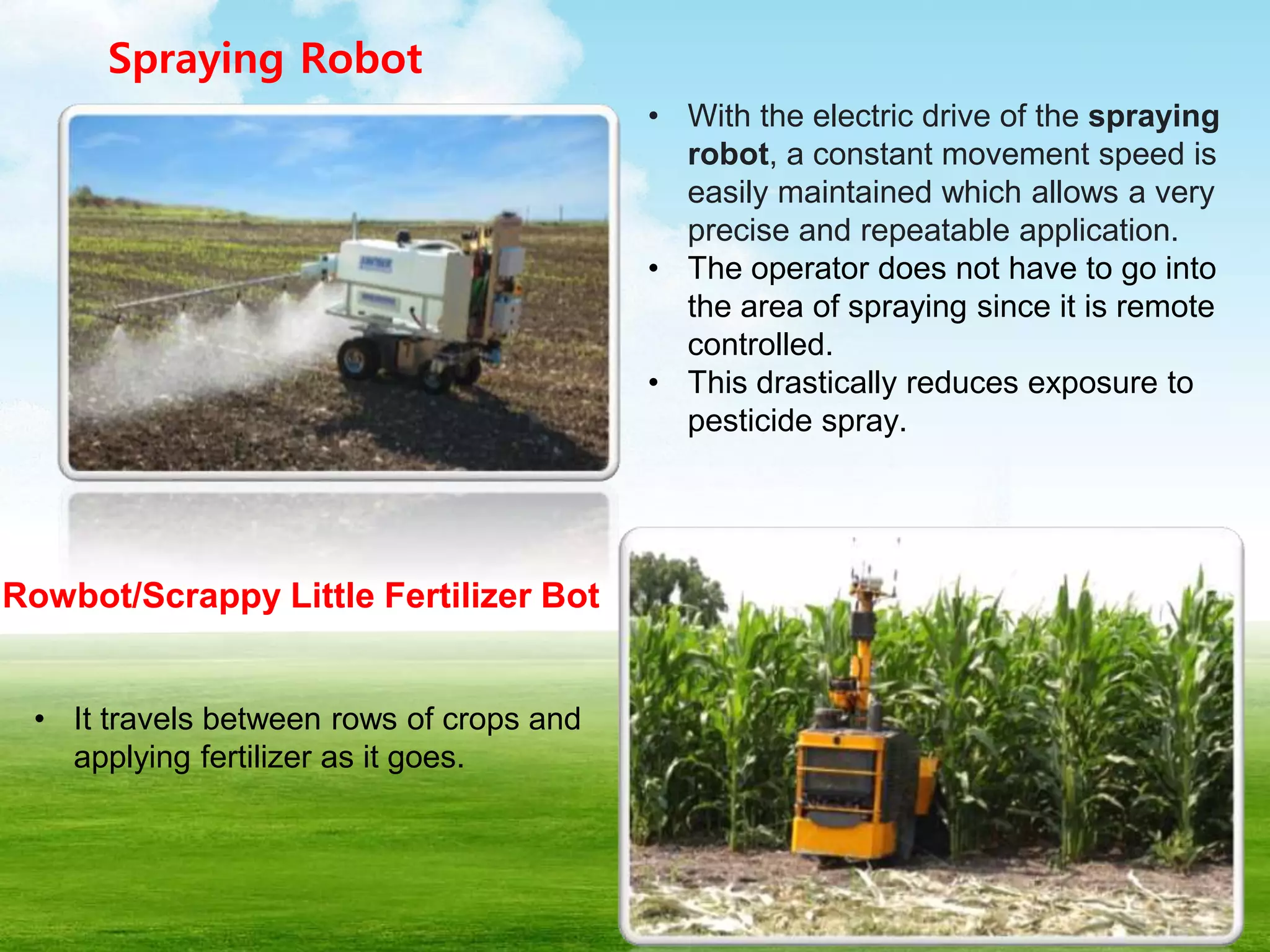 Pivot System and Robotics in Agriculture. | PPTX