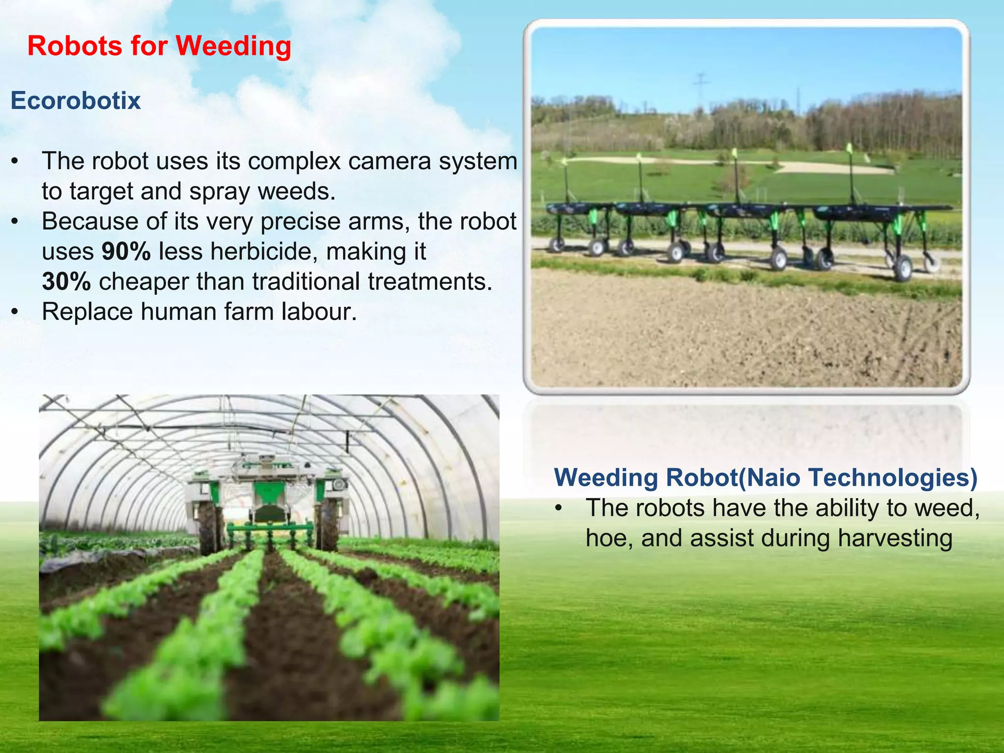 Pivot System and Robotics in Agriculture. | PPTX