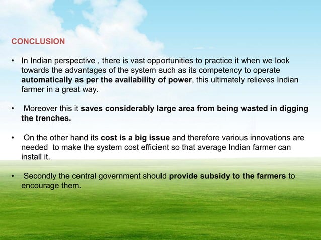 Pivot System and Robotics in Agriculture. | PPTX | Agriculture | Industries