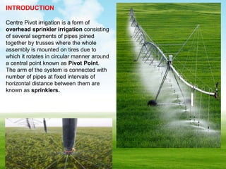 Pivot System and Robotics in Agriculture. | PPTX | Agriculture | Industries