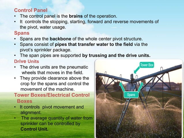 Pivot System and Robotics in Agriculture. | PPTX | Agriculture | Industries
