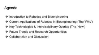 Innovative Synergies of Robotics and Bioengineering in Healthcare and ...