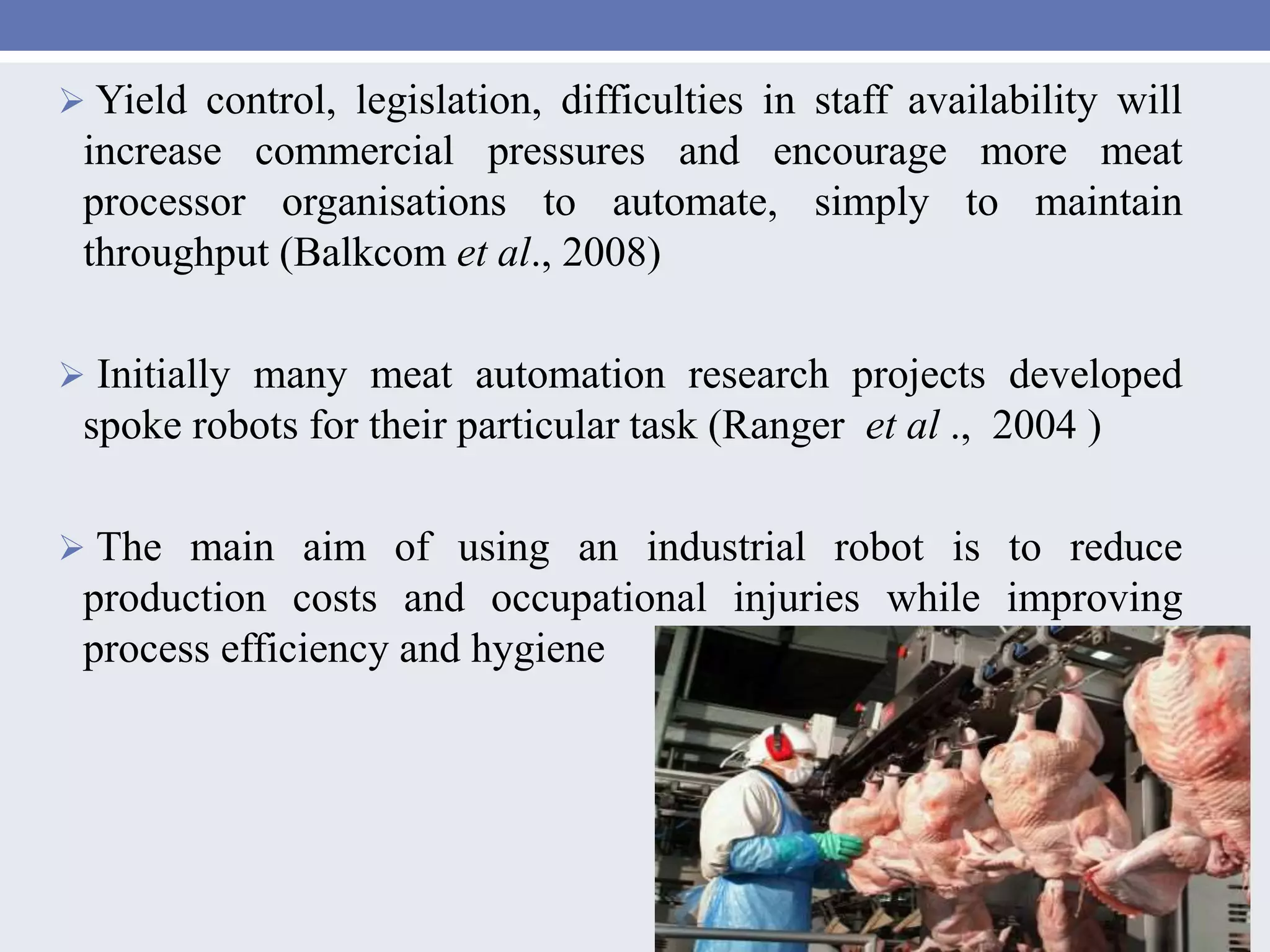 Robotics in food processing | PPTX
