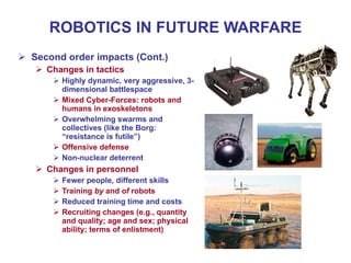 Robotics in future warfare 09 finkelstein | PPT