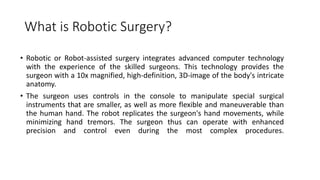 Robotics in medical | PPTX