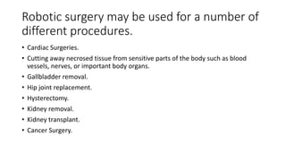 Robotics in medical | PPTX
