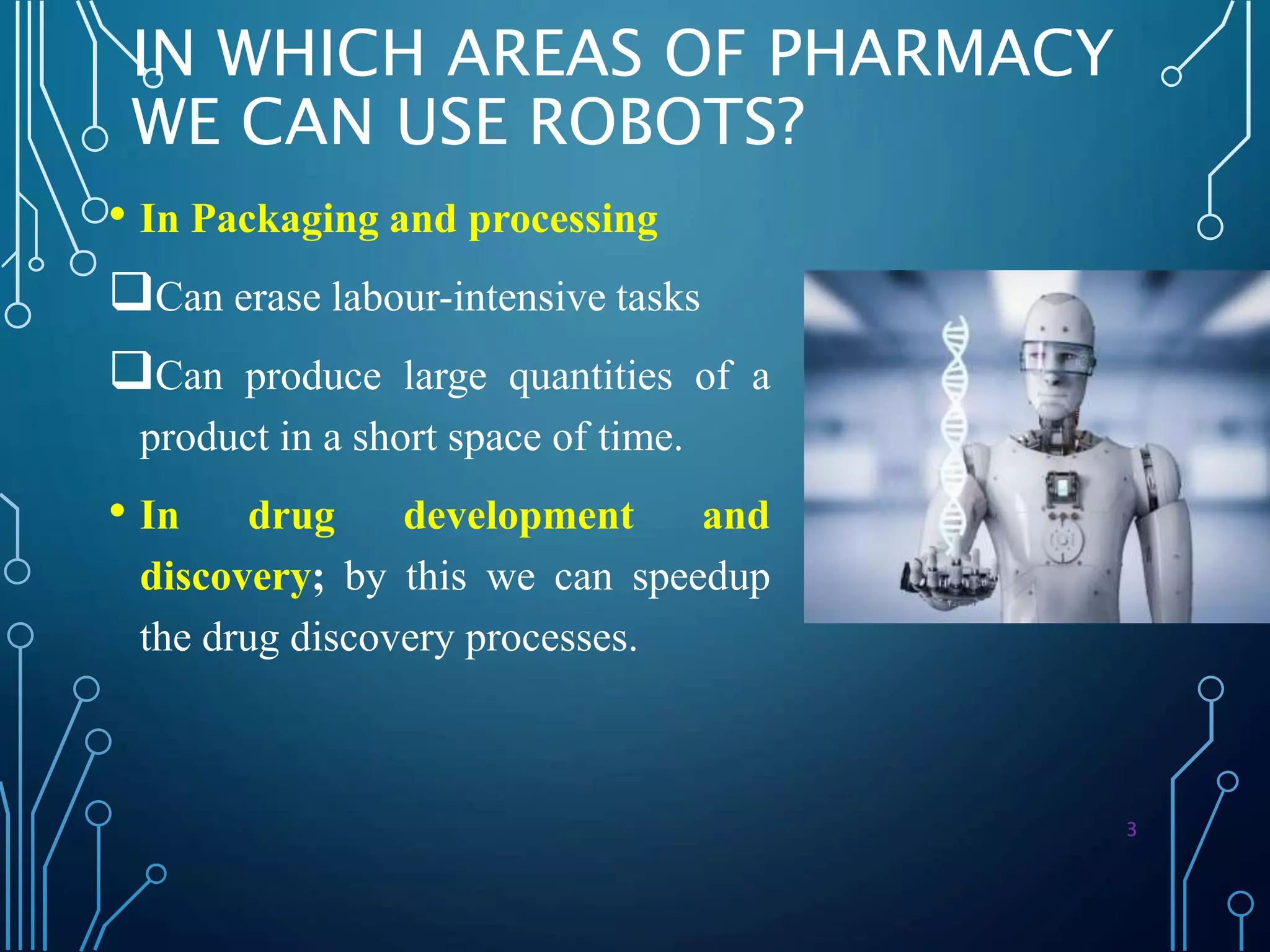 Robotics in pharmaceutical industries | PPTX