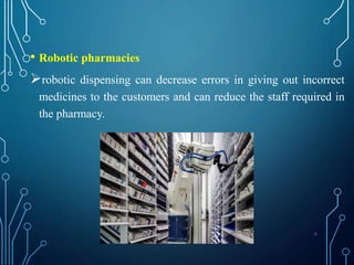 Robotics in pharmaceutical industries | PPTX