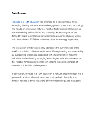 Robotics in STEM Education_ Transforming Learning and Fostering ...