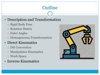 Kinematics for robotics inverse and forward | PDF