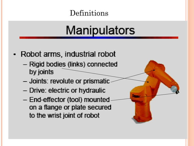 Robotics: Lecture 2 Robotic System- General concepts | PPT