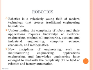 Robotics: Lecture 2 Robotic System- General concepts | PPT