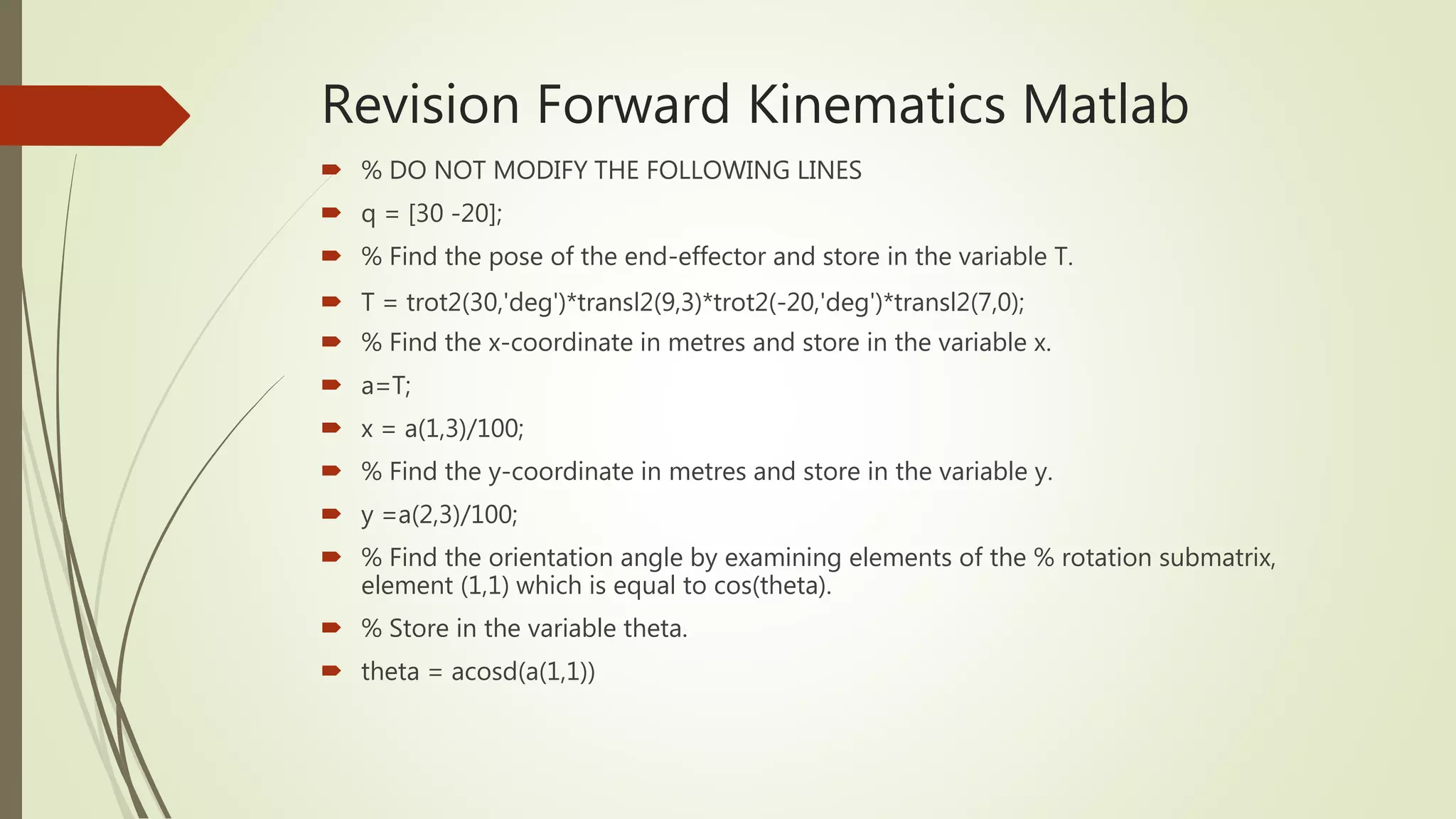 Robotics Lecture 3 Ppt 8005