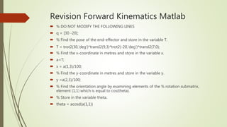 Robotics lecture 3 | PPTX