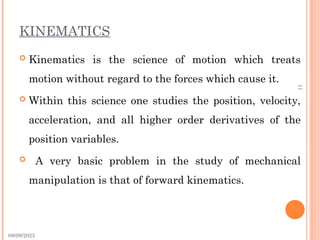 Robotics Lecture lec4-Robot Kinematics.pptx