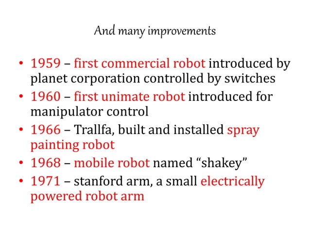 Robotics and Automation basic concepts | PPTX | Robotics | Technology ...