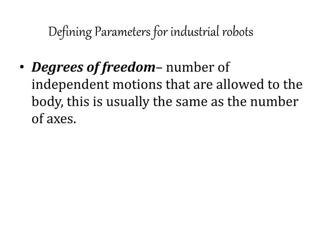 Robotics and Automation basic concepts | PPTX | Robotics | Technology ...