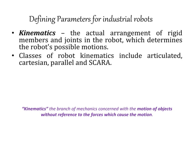 Robotics and Automation basic concepts | PPTX | Robotics | Technology ...