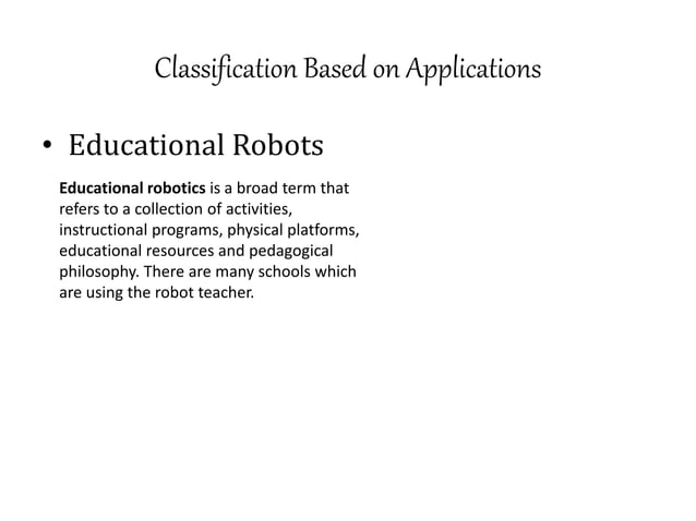 Robotics and Automation basic concepts | PPTX | Robotics | Technology ...