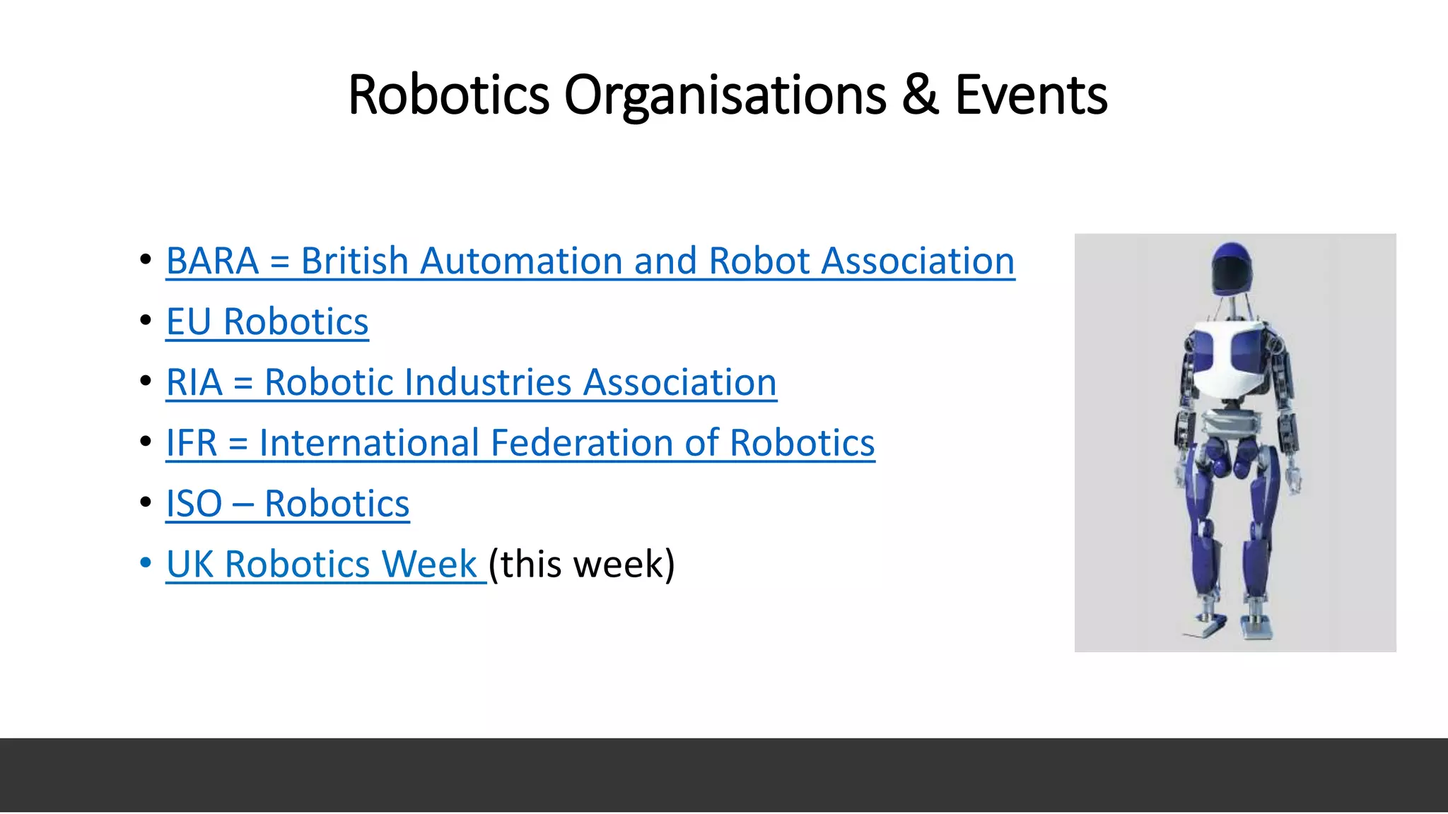 Robotics Overview 2016 | PPT