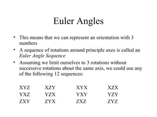 Robotics position and orientation | PPT | Robotics | Technology & Computing