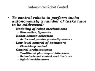 Robotics ppt 1 | PPTX