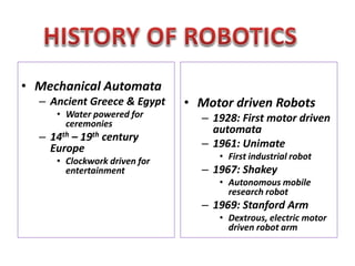 Robotics ppt 1 | PPTX