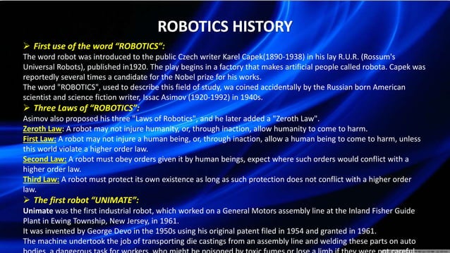 Robotics ppt | PPT
