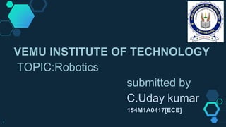 Robotics ppt | PPTX