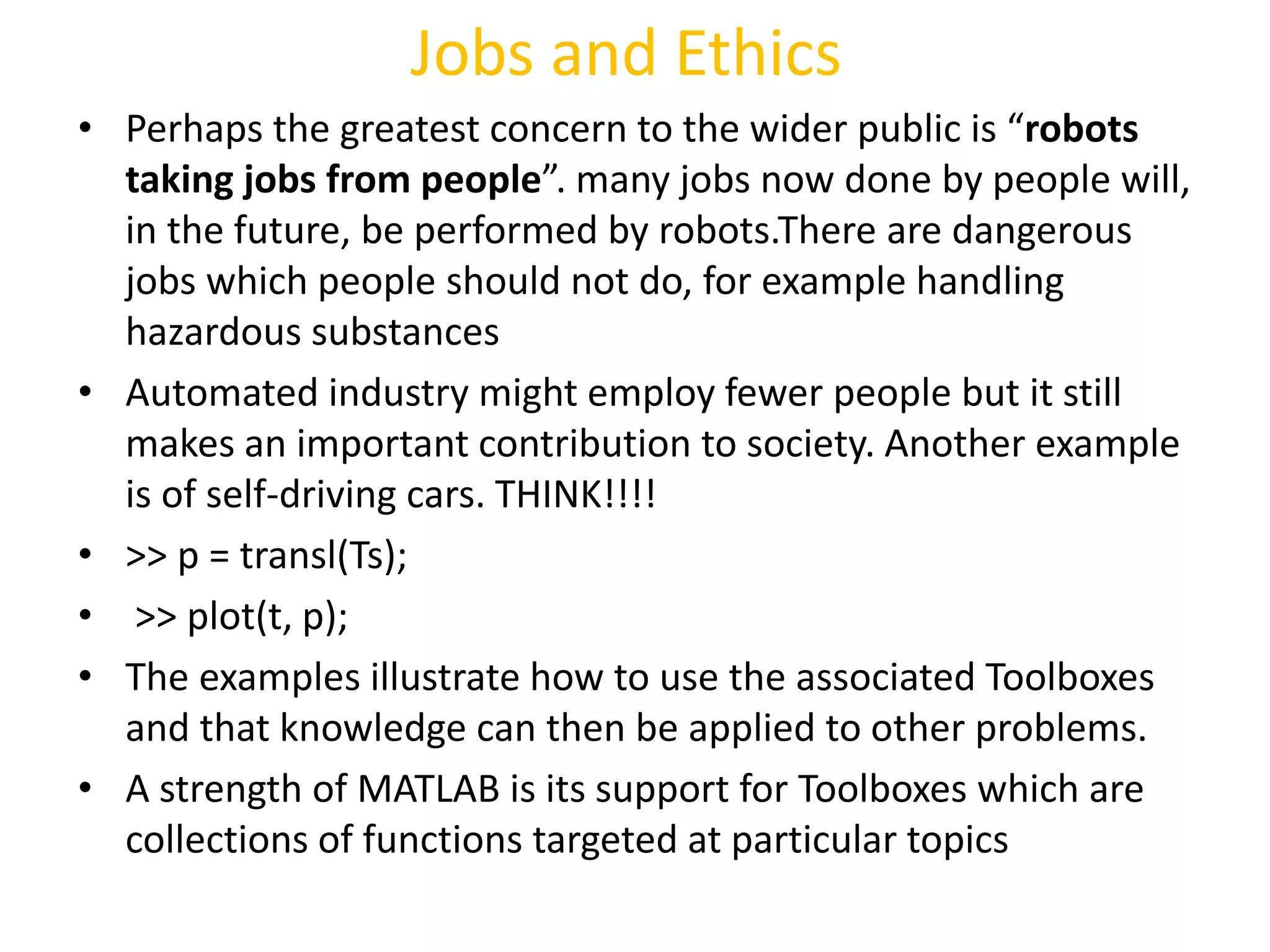 Introduction To Robotics Ppt