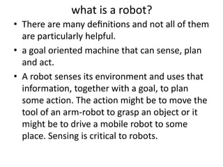 Introduction to Robotics | PPT