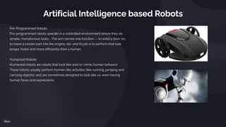 Presentation on Robotics | PDF