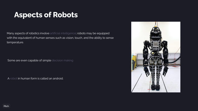 Presentation on Robotics | PDF | Robotics | Technology & Computing