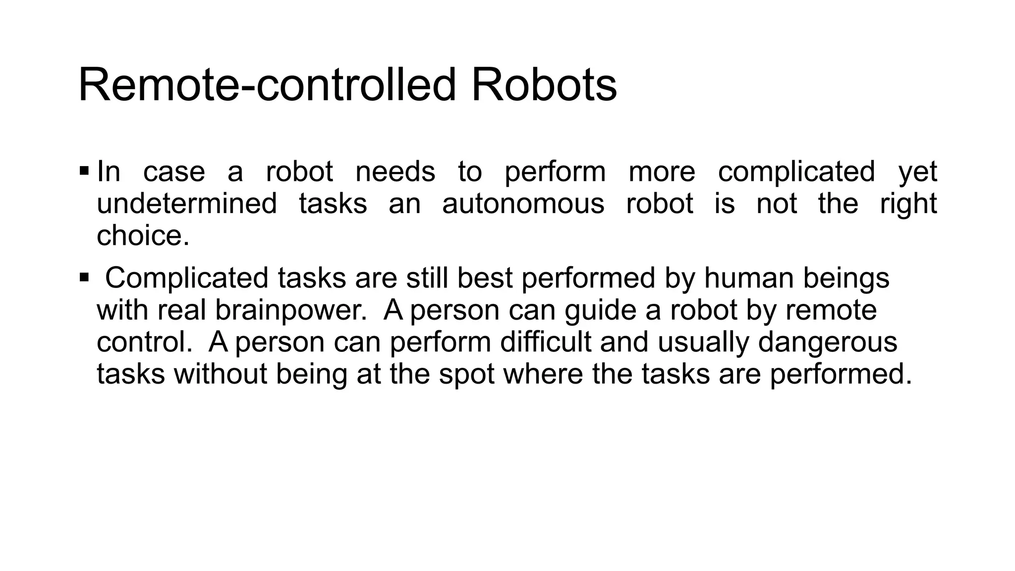 Robotics presentation | PPTX