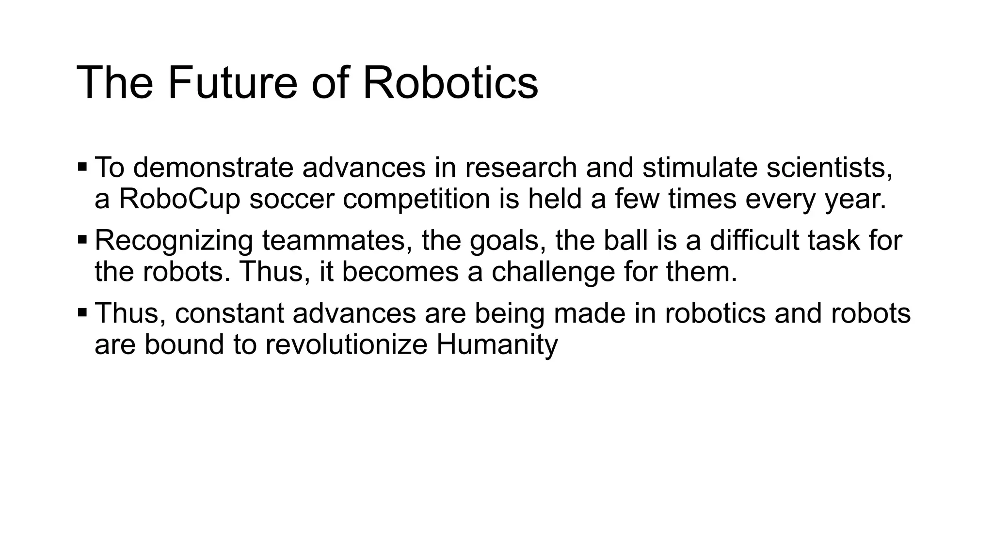 Robotics presentation | PPTX