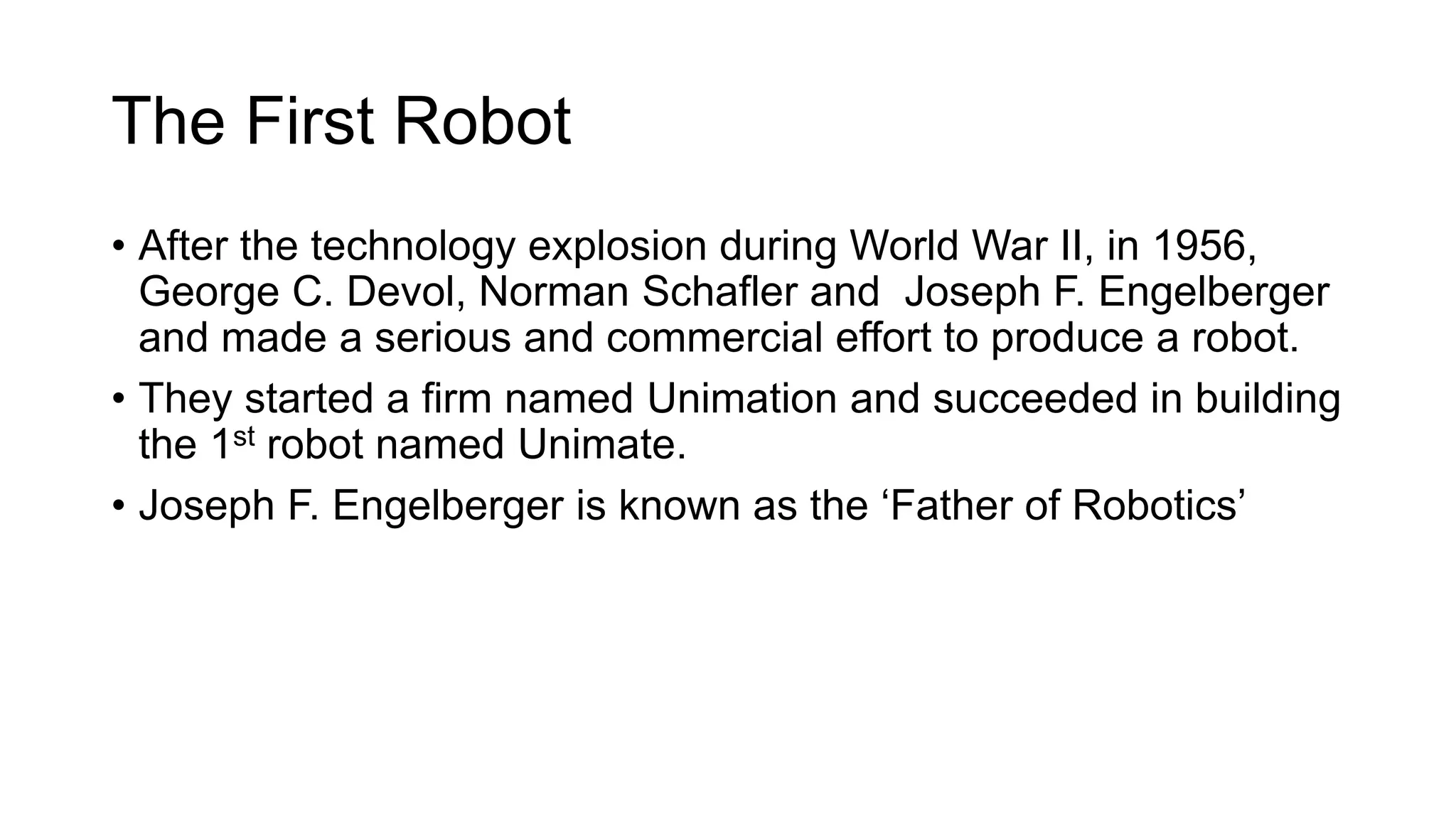 Robotics presentation | PPTX