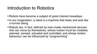 Robotics presentation | PPTX