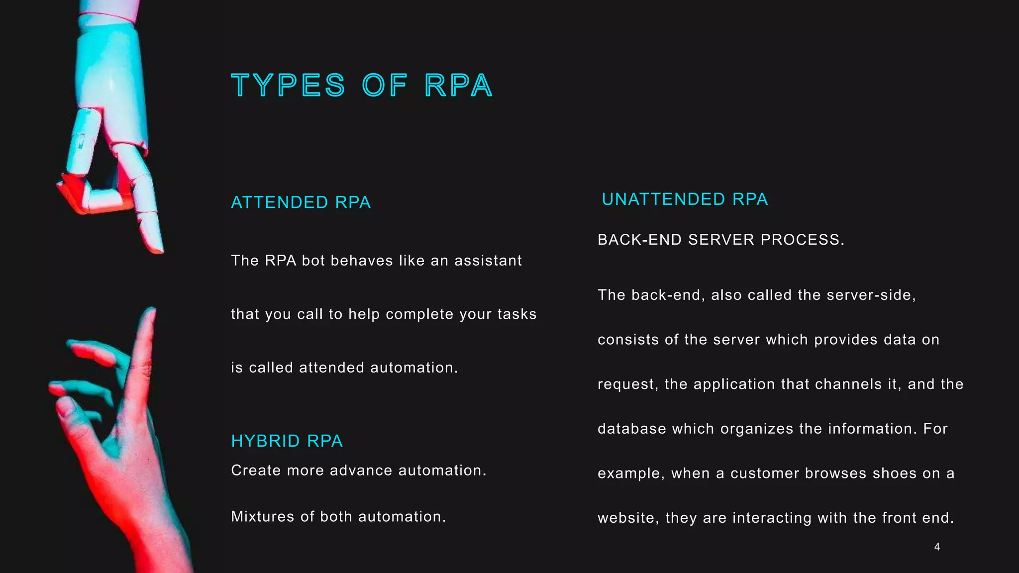 Robotics Process Automationpptx Robotics Technology And Computing