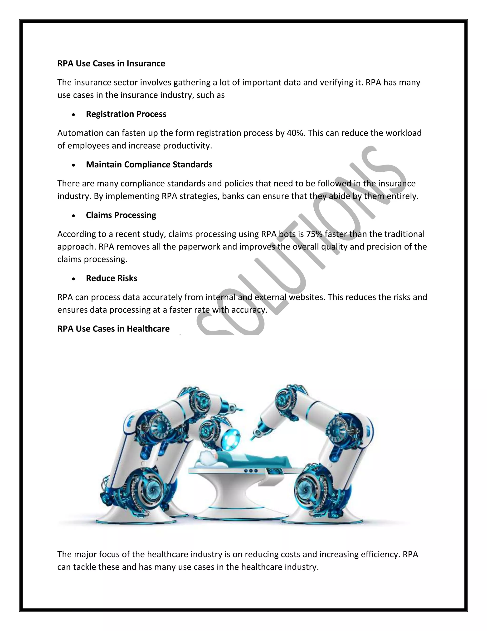 Robotics Process Automation Use Cases.pdf | Business I.T. | Business