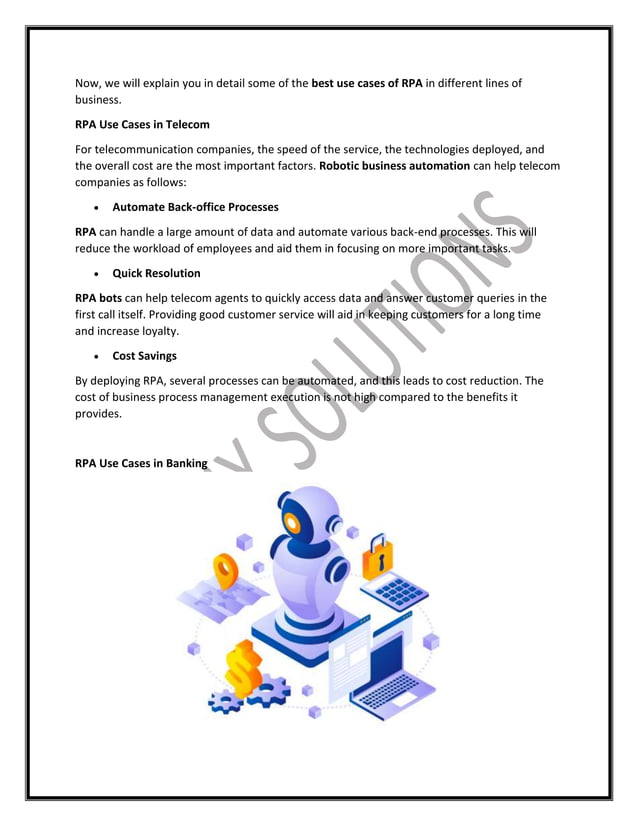 Robotics Process Automation Use Cases.pdf | Business I.T. | Business